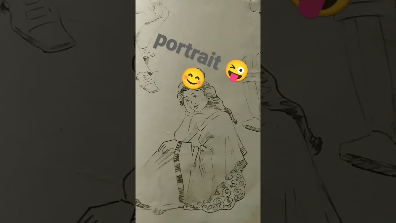 Using 4b pencil portrait😜😜😜😊😊👧👨👨 - YouTube