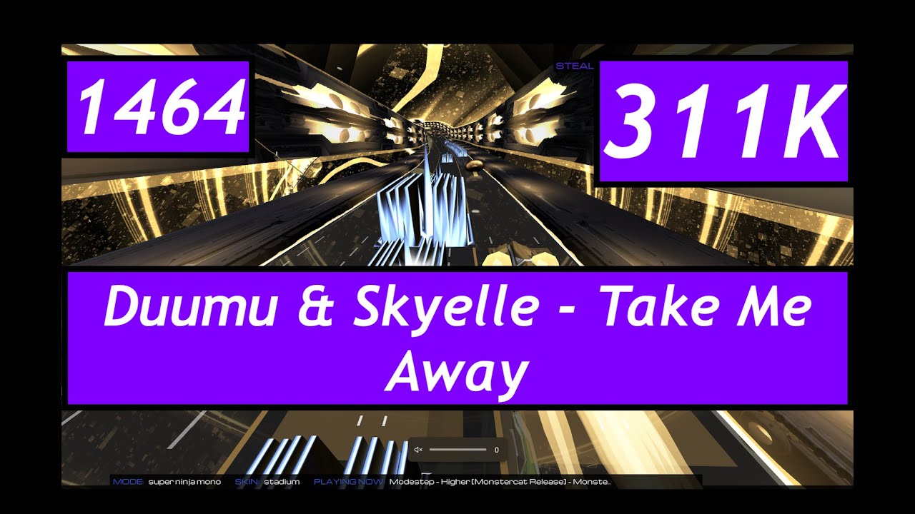 Audiosurf 2 Ep. 1464: Duumu - Take Me Away (feat. Skyelle). 311K score ...