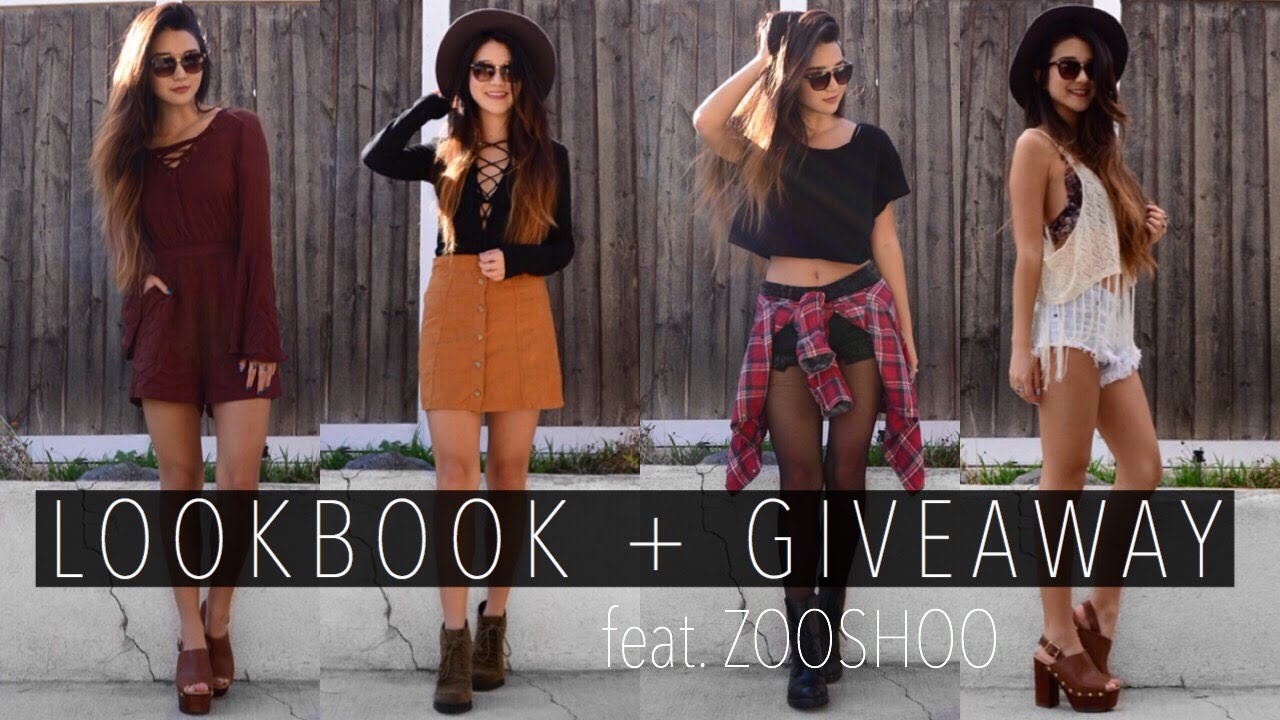 Lookbook + Giveaway feat. ZOOSHOO | February 2016 - YouTube