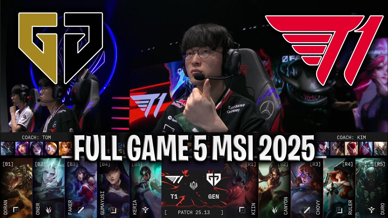 ABSOLUTE CINEMA!😱 - GEN vs T1 GAME 5 MSI 2025 GRAND FINAL | GENG ...