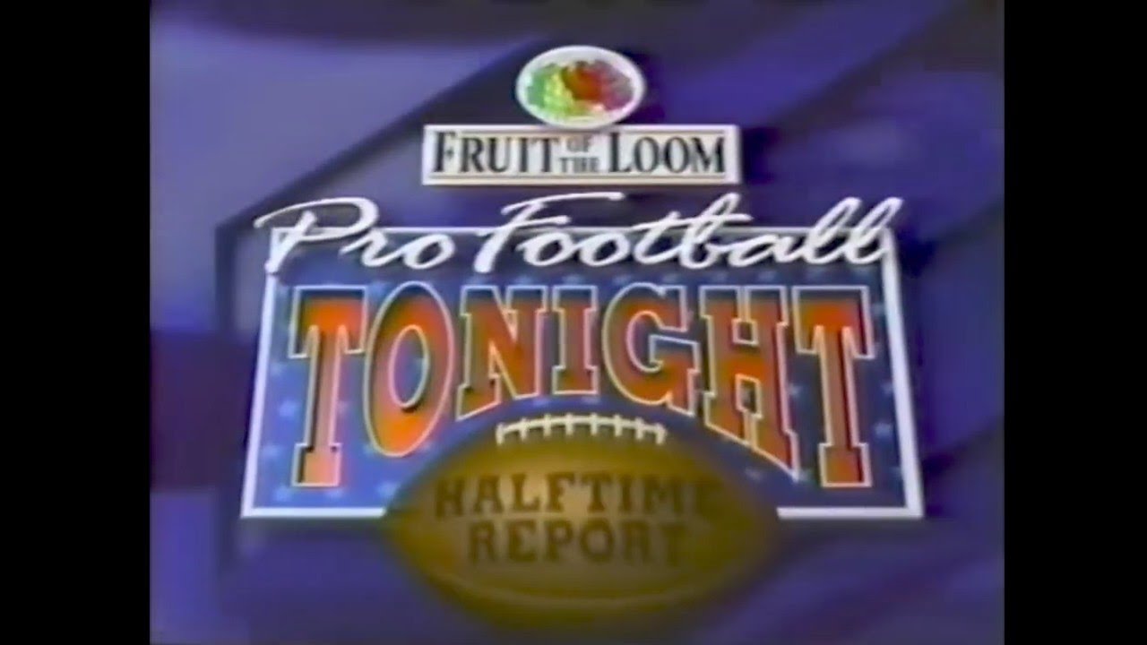 NFL/TNT: Fruit of the Loom Pro Football Tonight Halftime Report (1995 ...