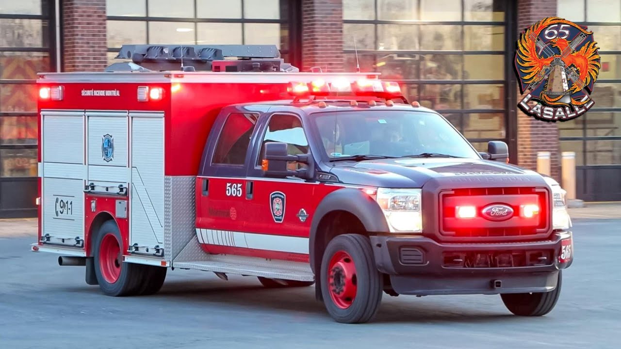 Montréal | Fire Department Hazmat Rescue 565 Responds to Emergency Call ...