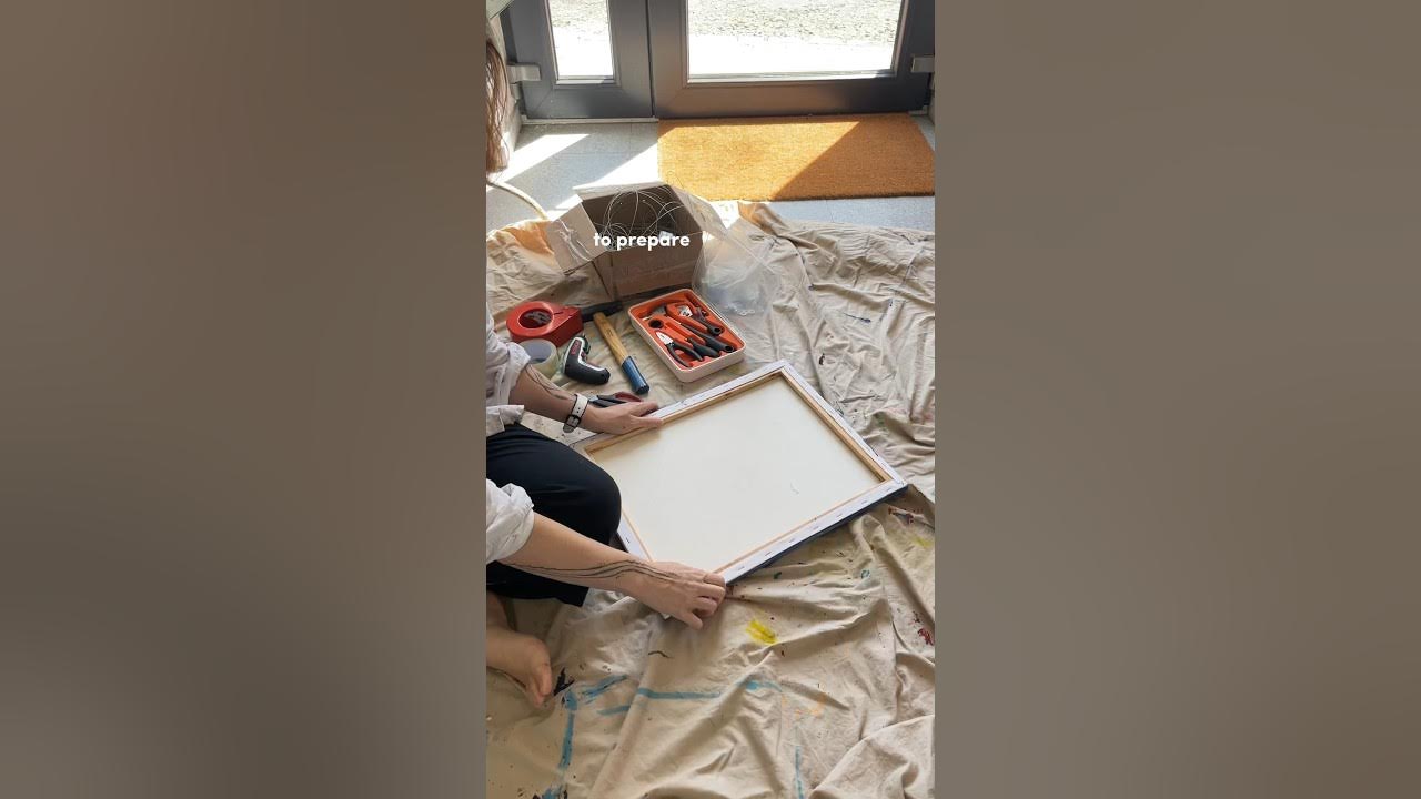 How To Wire A Canvas And Install Canvas Hangers YouTube how-to-wire-a-canvas-and-install-canvas-hangers-youtube