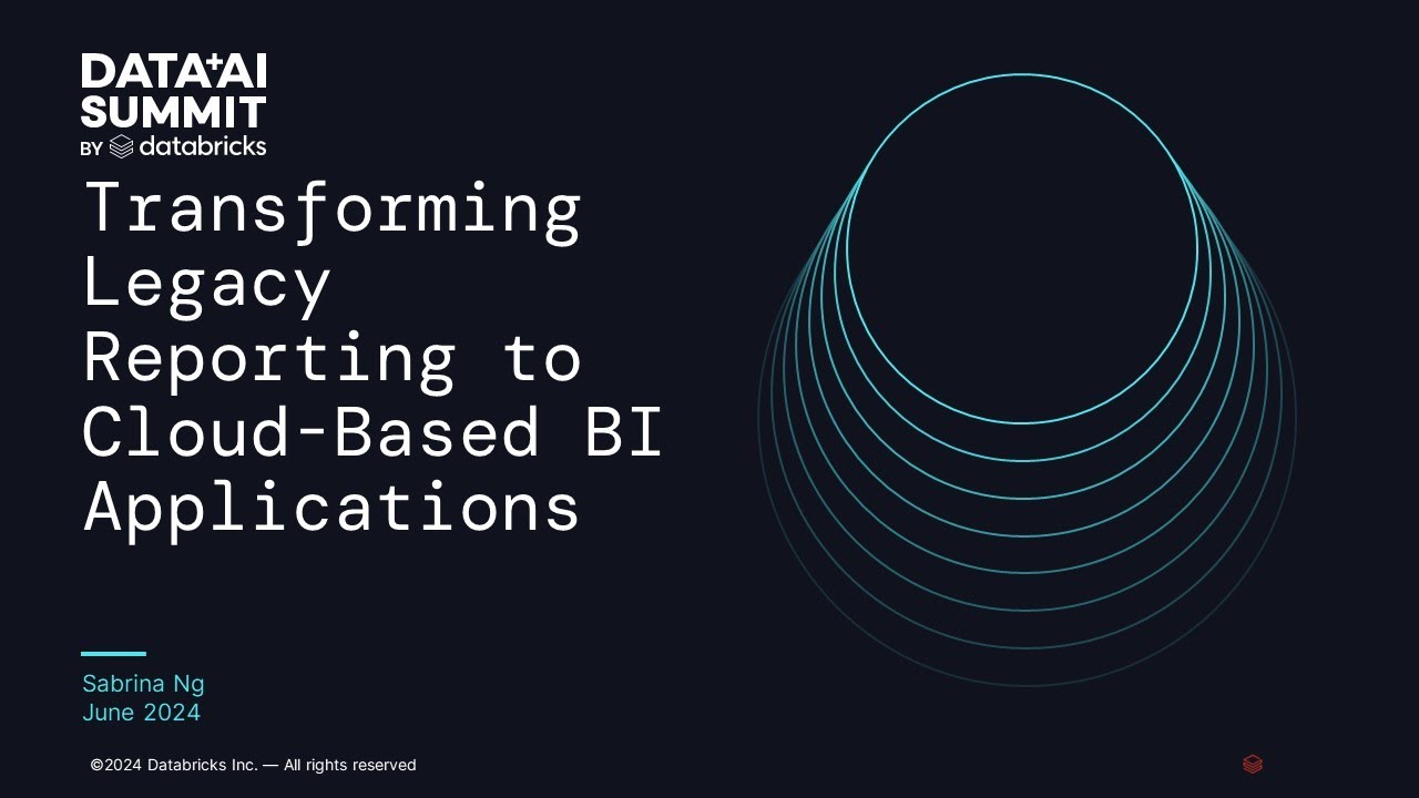 Transforming Legacy Reporting to Cloud-Based BI Applications - YouTube