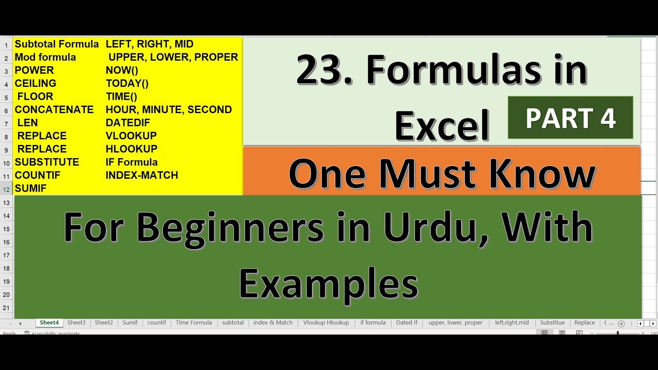 P4 Replace And Substitute Formula In Excel Urdu YouTube p4-replace-and-substitute-formula-in-excel-urdu-youtube