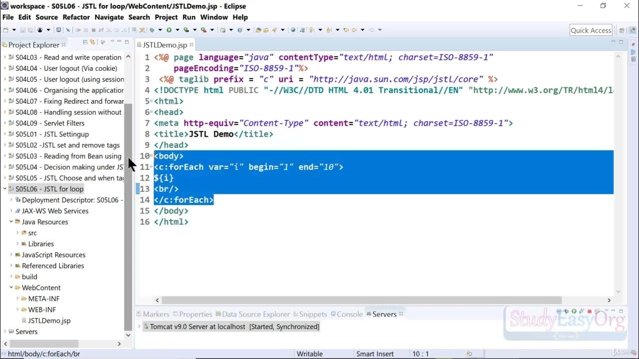 237 JSTL for loop ( Please SUBSCRIBE Our Channel ) - YouTube
