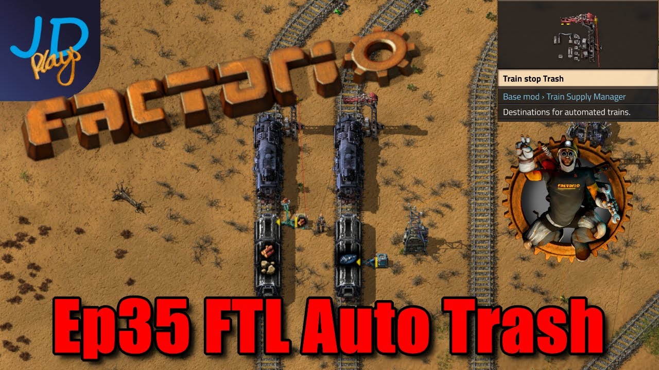 Ep35 Faster Than Light Auto Trash ⚙️ Factorio SubX ⚙️ Gameplay, Lets ...