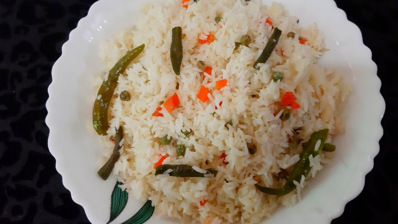 Plain vegetable pulao//Very quick vegetable pulao recipe//pulao recipe ...