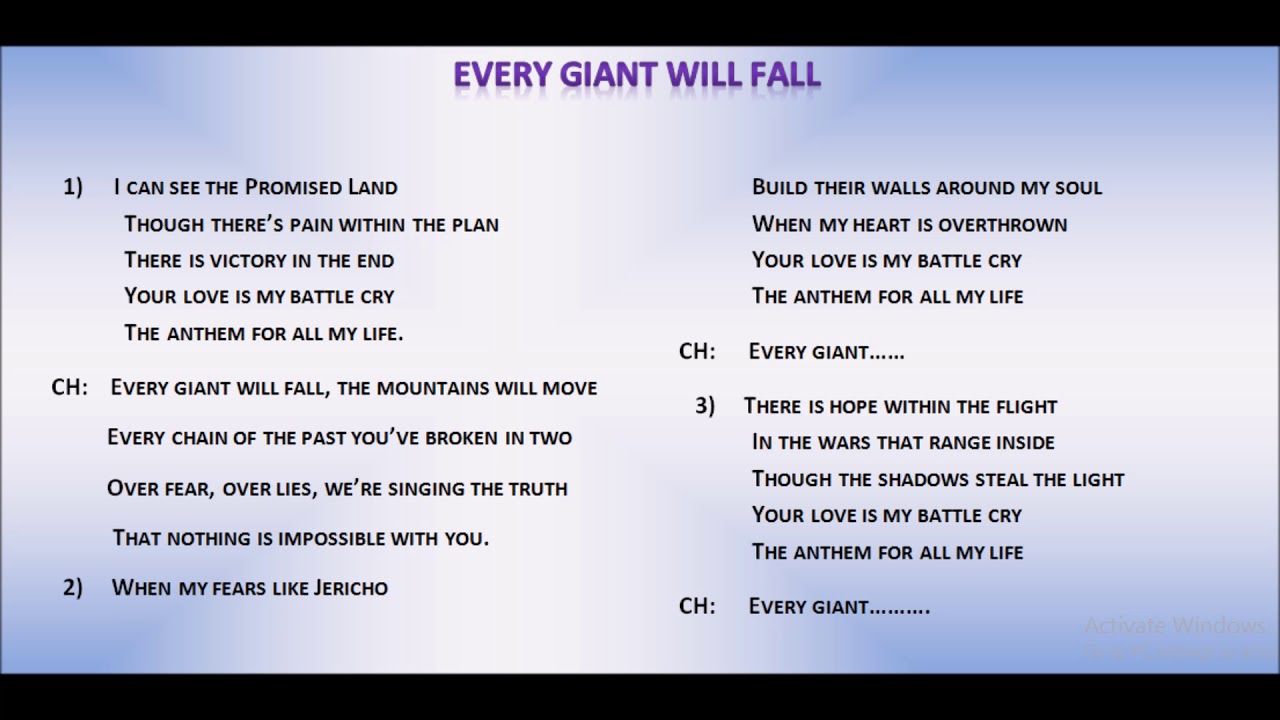 Every giant will fall - YouTube