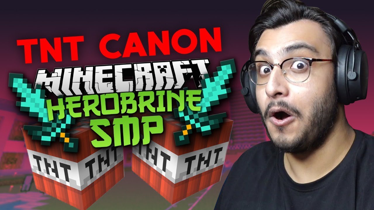 BUILDING TNT CANONS IN HEROBRINE SMP | RAWKNEE - YouTube