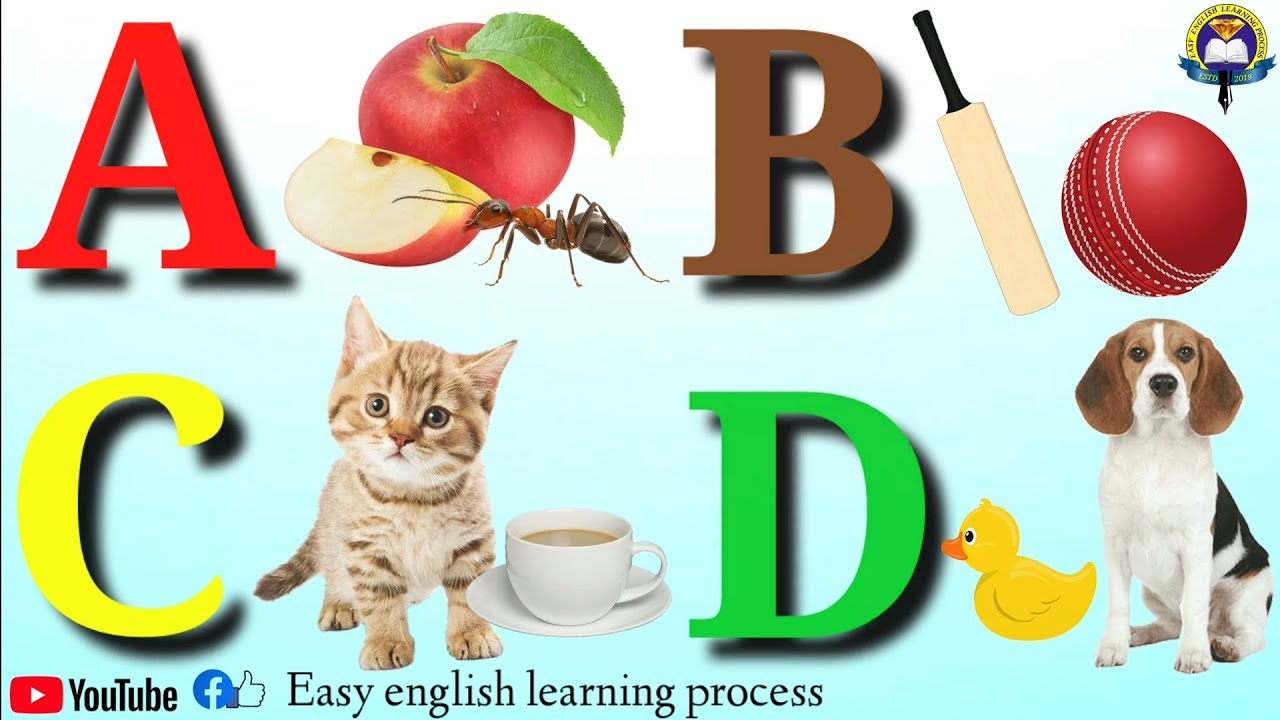 A For Apple | ABC Alphabet | ABC Learn English Alphabet | ABCD | Easy ...