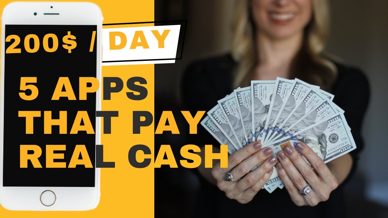 5 Apps That Make You $200 Per Day! EARN CASH WATCHING VIDEOS, SHOPPING ...