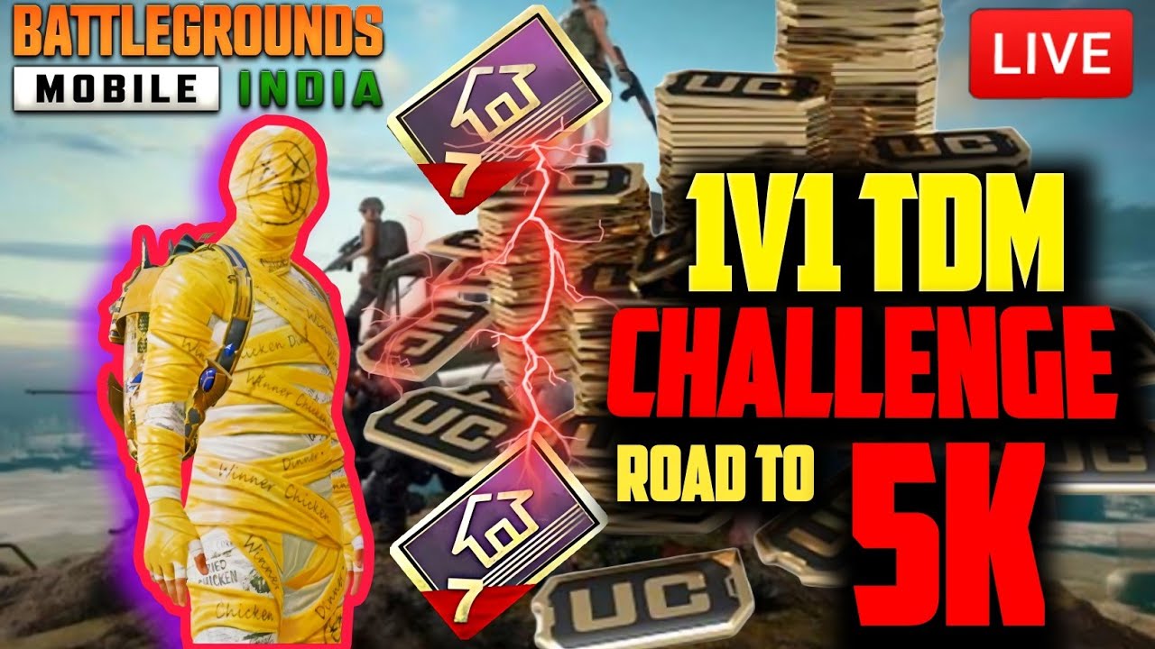 4.3 k subscriber stream | BGMI 1v1 TDM ROOM | LIVE CUSTOM ROOM #bgmi # ...