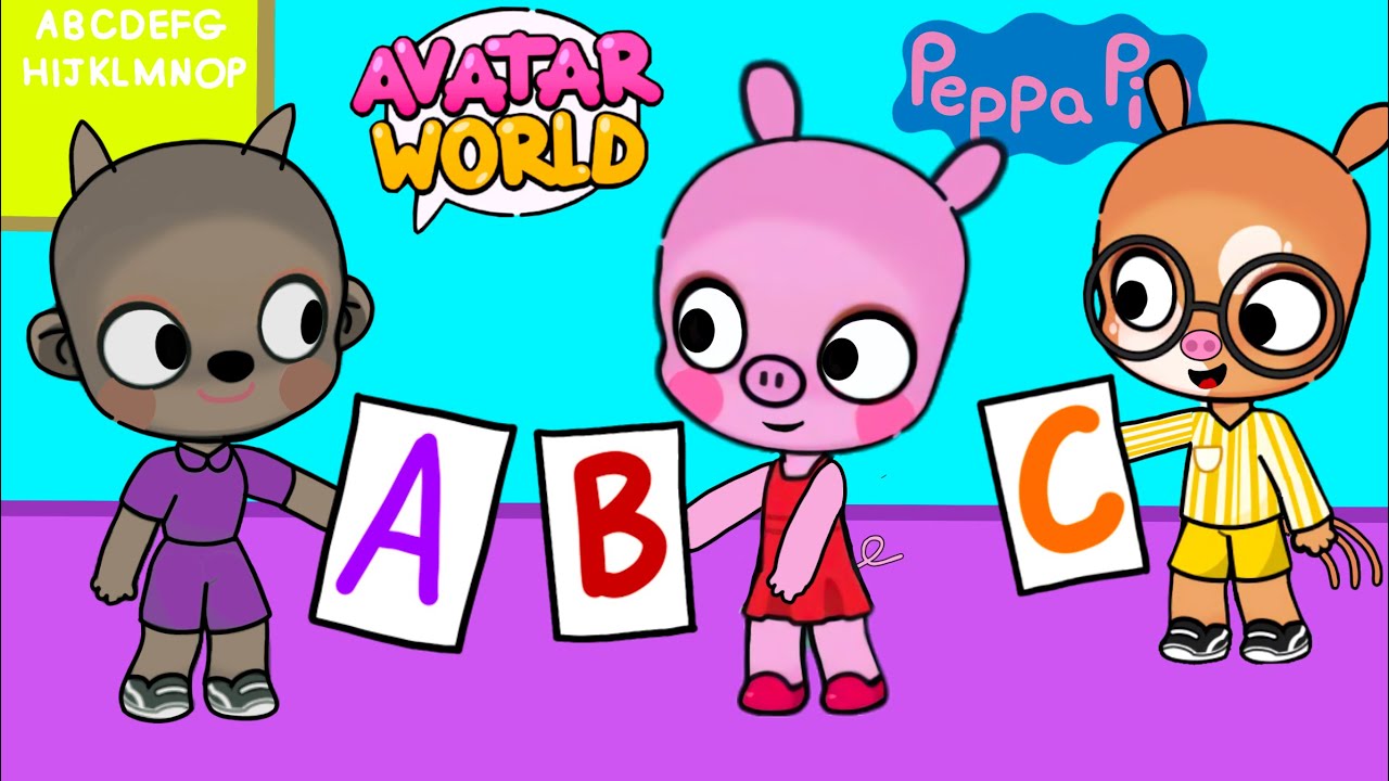🐷Learn the Alphabet with Peppa Pig in AVATAR WORLD 🔠 - YouTube