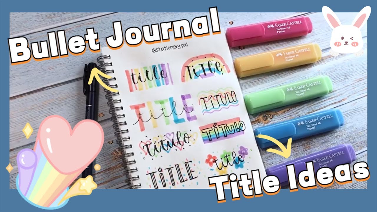 Bullet Journal Rainbow Header Title Ideas Stationery Pal YouTube bullet-journal-rainbow-header-title-ideas-stationery-pal-youtube