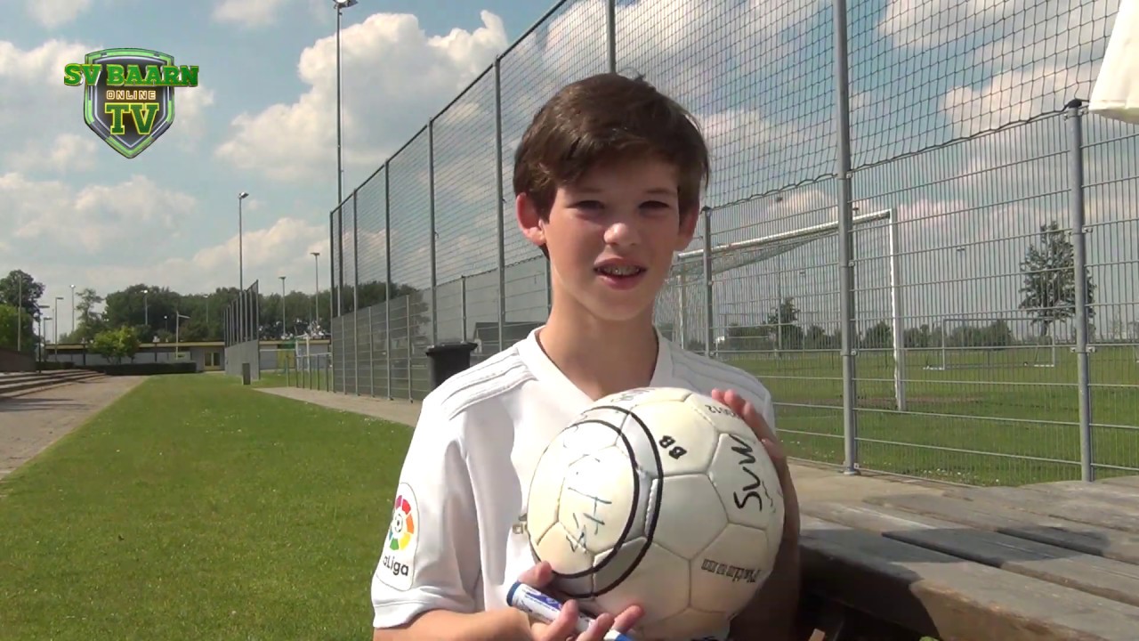 SV Baarn TV - Ik speel de bal naar...Noah van der Bijl - YouTube