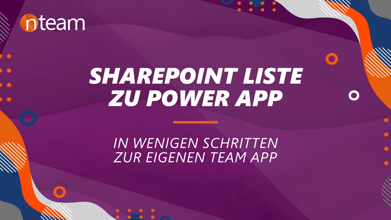 LOW CODE: SharePoint Liste zu Microsoft Power App - YouTube