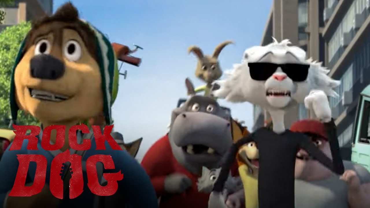 'Bodi Meets Angus & Asks for Help' Scene | Rock Dog - YouTube