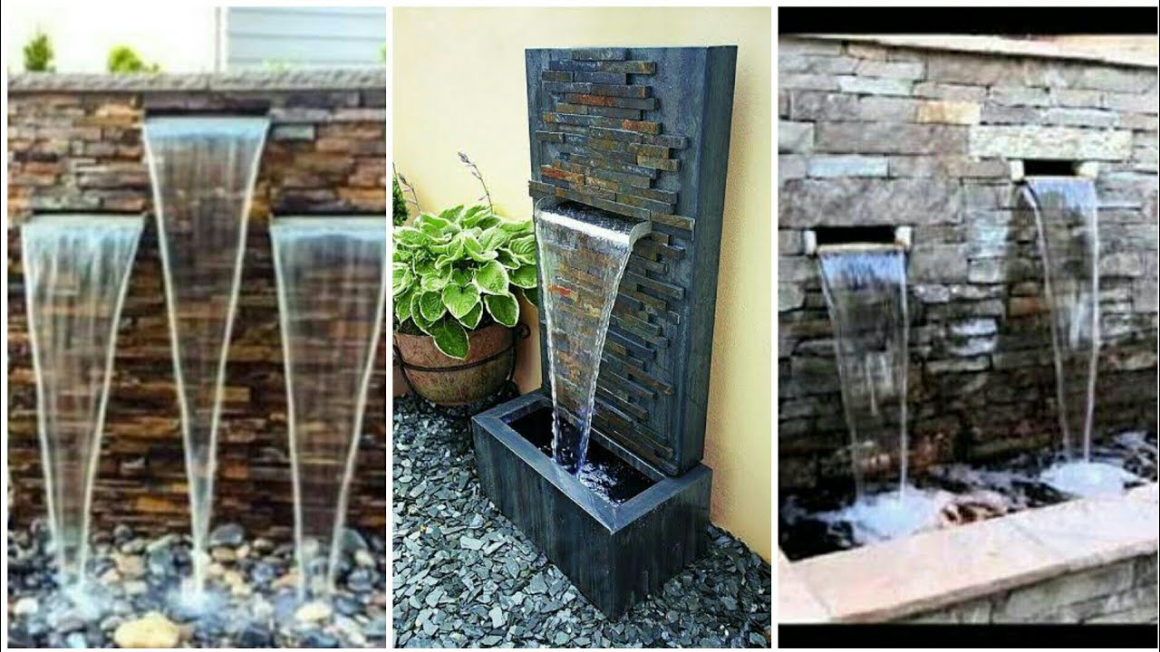 Waterfall Fountin at Home Design | Backyard Waterfall Feature Aquariam ...