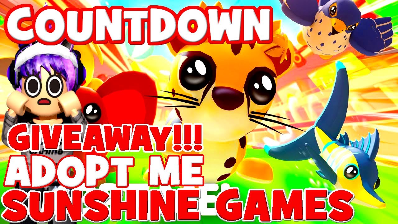 🔴Roblox Adopt Me 🏅SUNSHINE GAMES! ☀️ Live COUNTDOWN | GIVEAWAY - YouTube