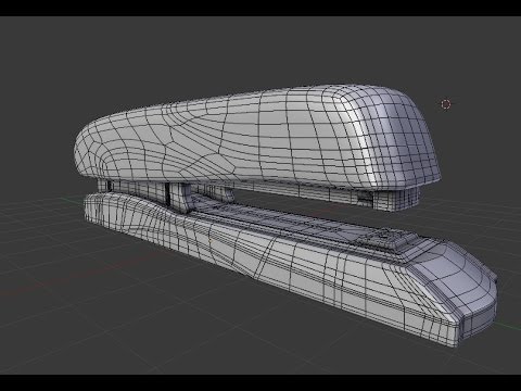 Office Stuff Wip 33 in Blender - Stapler High Poly - YouTube