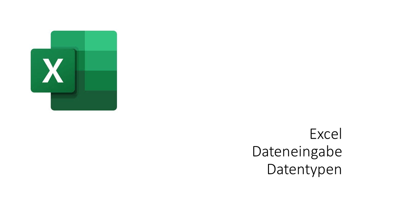 Excel Dateneingabe Datentypen - YouTube