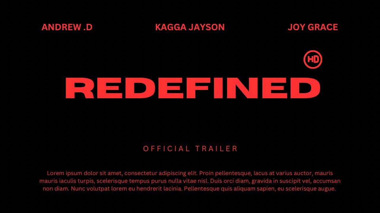REDEFINED (2024 Official Trailer) | Starring Kagga Jayson - YouTube