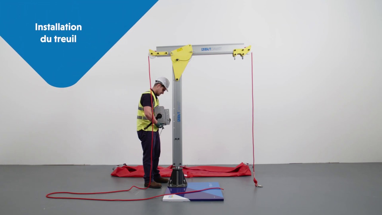 Montage de la potence mobile T-Davit - YouTube