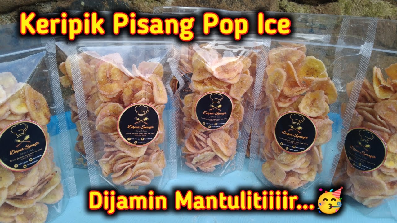 Ide Jualan || Keripik Pisang Pop Ice || Tahan 2 Bulan - YouTube