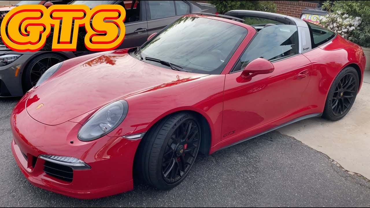 Carmine Red 991 Porsche 911 Targa 4 GTS - YouTube