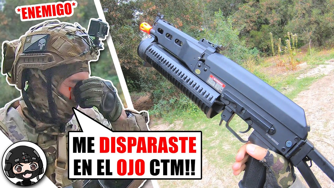 EXPULSADO de NUEVA CANCHA ️ 😰 CASI LO DEJO CIEGO 🔞 Yio Airsoft Gameplay ...