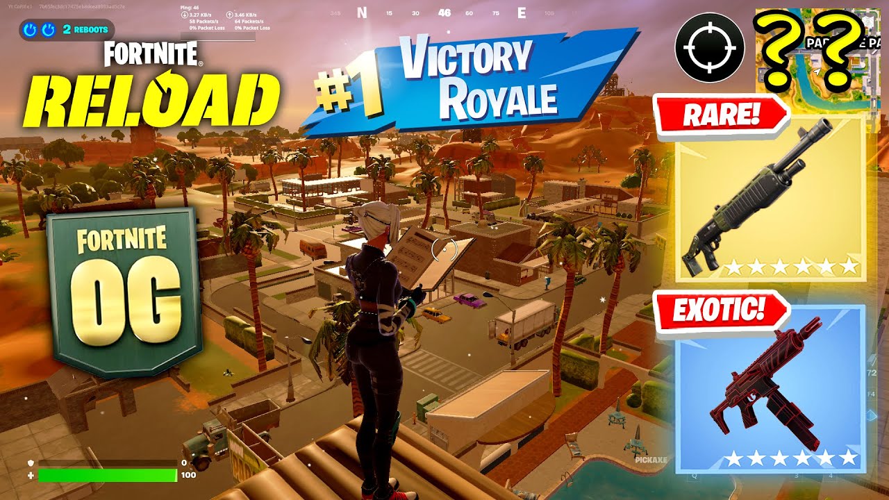 OG Fortnite Reload | *EXOTIC* SMG | High Kill Gameplay | Keyboard ...