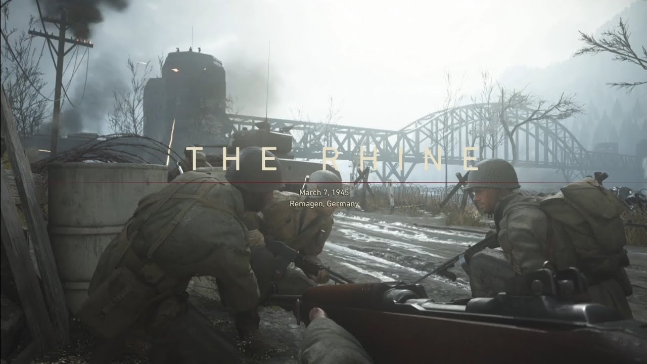 Call of Duty World War 2: The Rhine Playthrough - YouTube