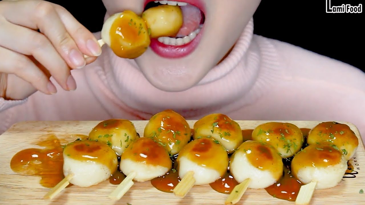 LAMI FOOD - ASMR Dango “BITES ONLY” - YouTube
