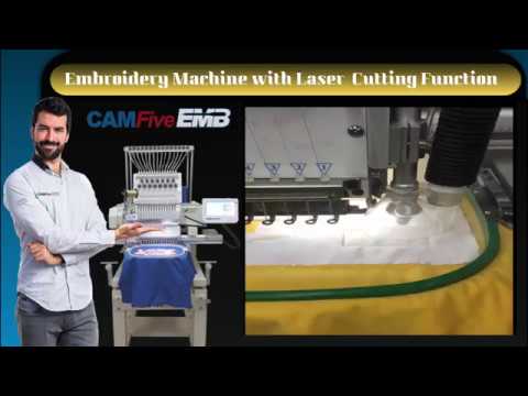 Embroidery Machine with Laser Cutting Function 2019 - YouTube
