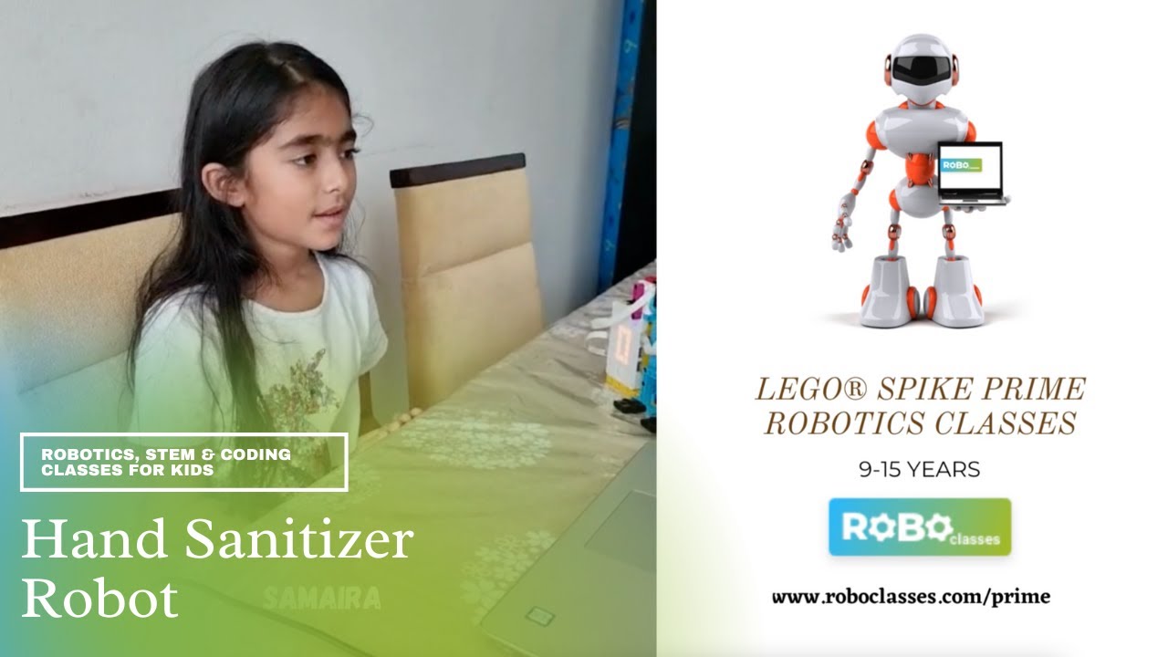LEGO® Spike Prime hand sanitizer Robot by Samaira - YouTube