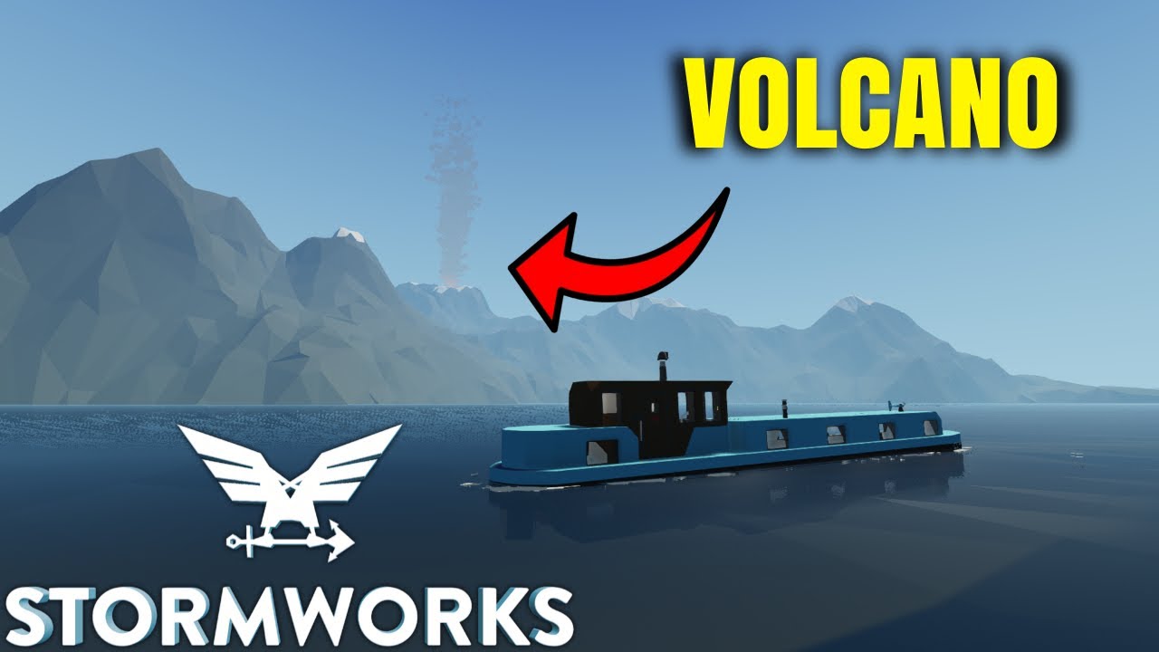 Visiting a Volcano by Narrowboat |Stormworks: Build and Rescue - YouTube