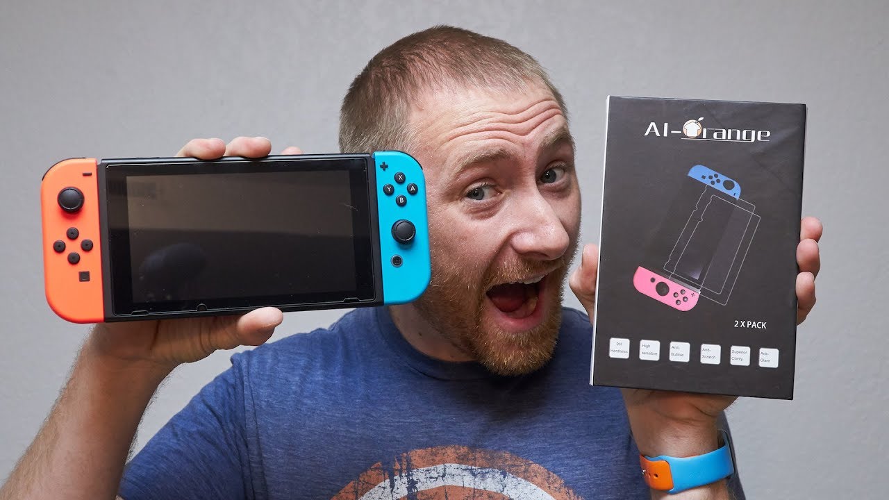 Nintendo Switch Screen Protector by AI-Orange Review - YouTube