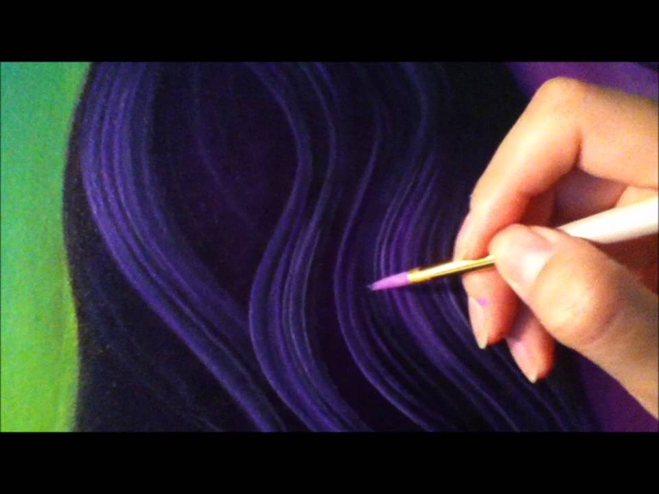 Painting hair / Pintando cabello - YouTube