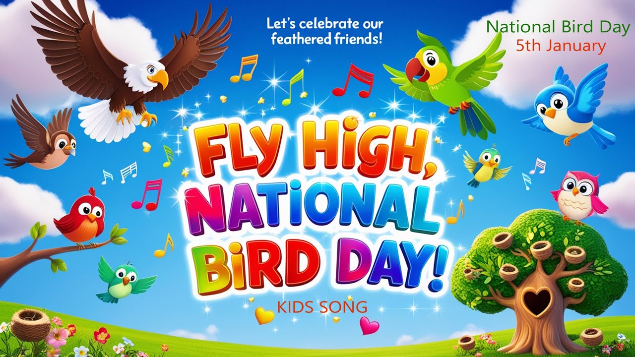 Fly High, National Bird Day! Song for KIDS - YouTube