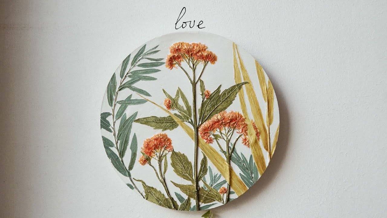 Plaster Dipped Flower Art | Art, Home decor and Gift Ideas | Декор из гипса - YouTube