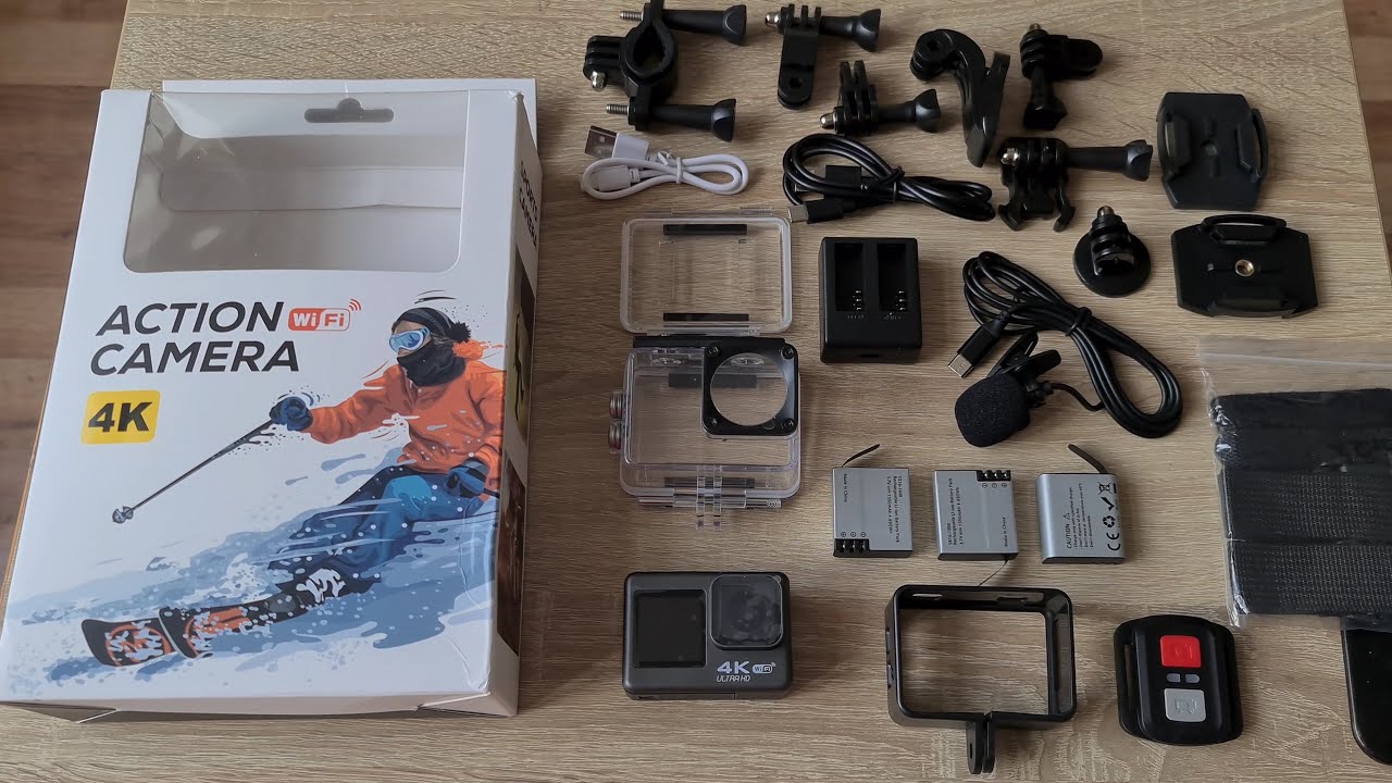 HUAFANT G9 PRO Action Camera 4K 60FPS 6-EIS, Touch Screen. Unboxing ...