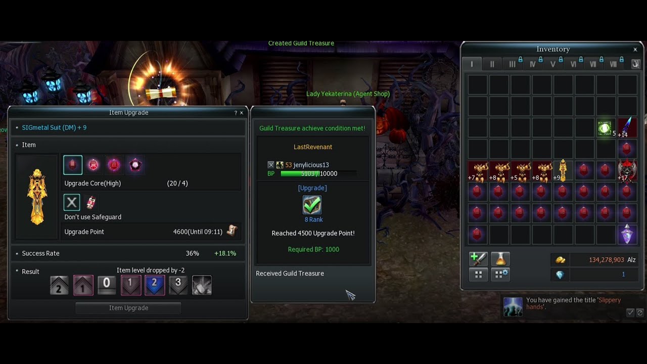 Cabal Online PH Demonite Great Sword +14 to +15 upgrade (Clutch moment ...