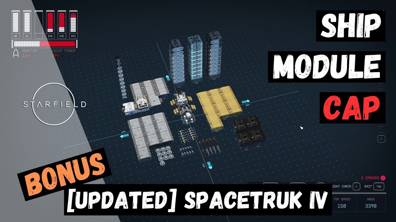 Starfield Tips | Ship Module cap | Spacetruk IV [UPDATED] - YouTube