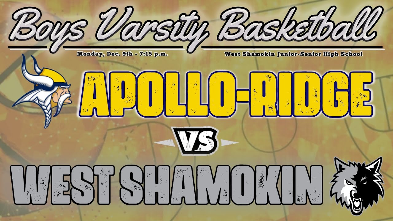 High School Boys Basketball: West Shamokin vs. Apollo-Ridge - YouTube