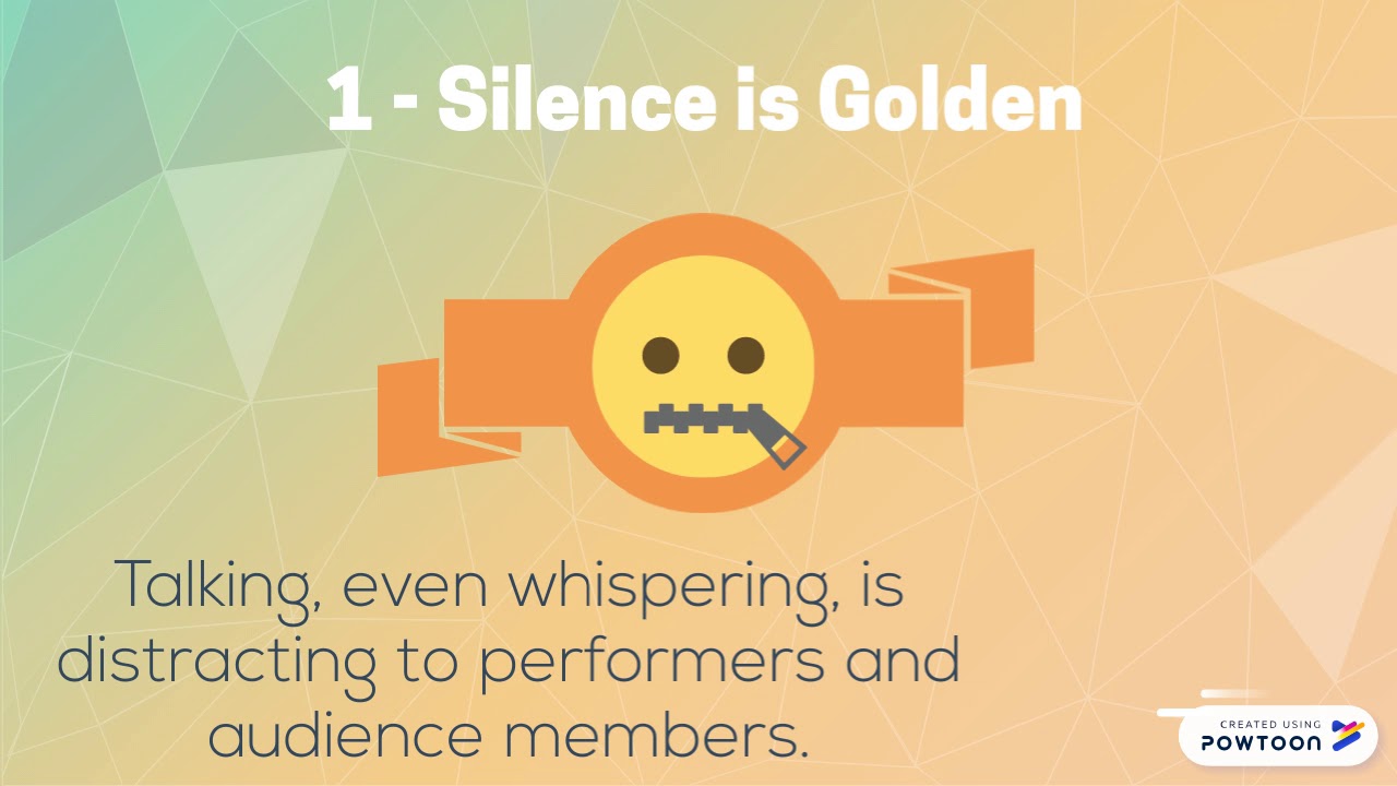 5 Tips to Being a Good Audience Member REVISED - YouTube