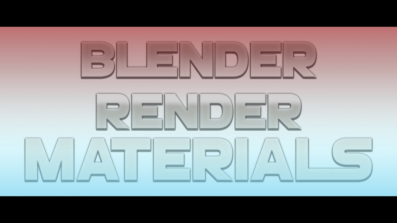 [Tutorial] Materials/Lightroom im Blender Render - YouTube