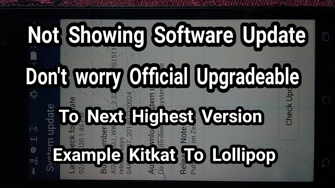 Software Update Not Showing Fixed Official - YouTube