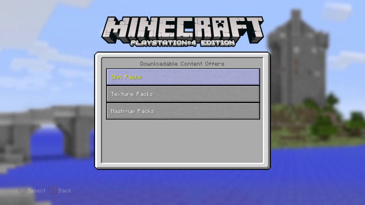 Minecraft: PlayStation®4 how to get all DLC for free - YouTube