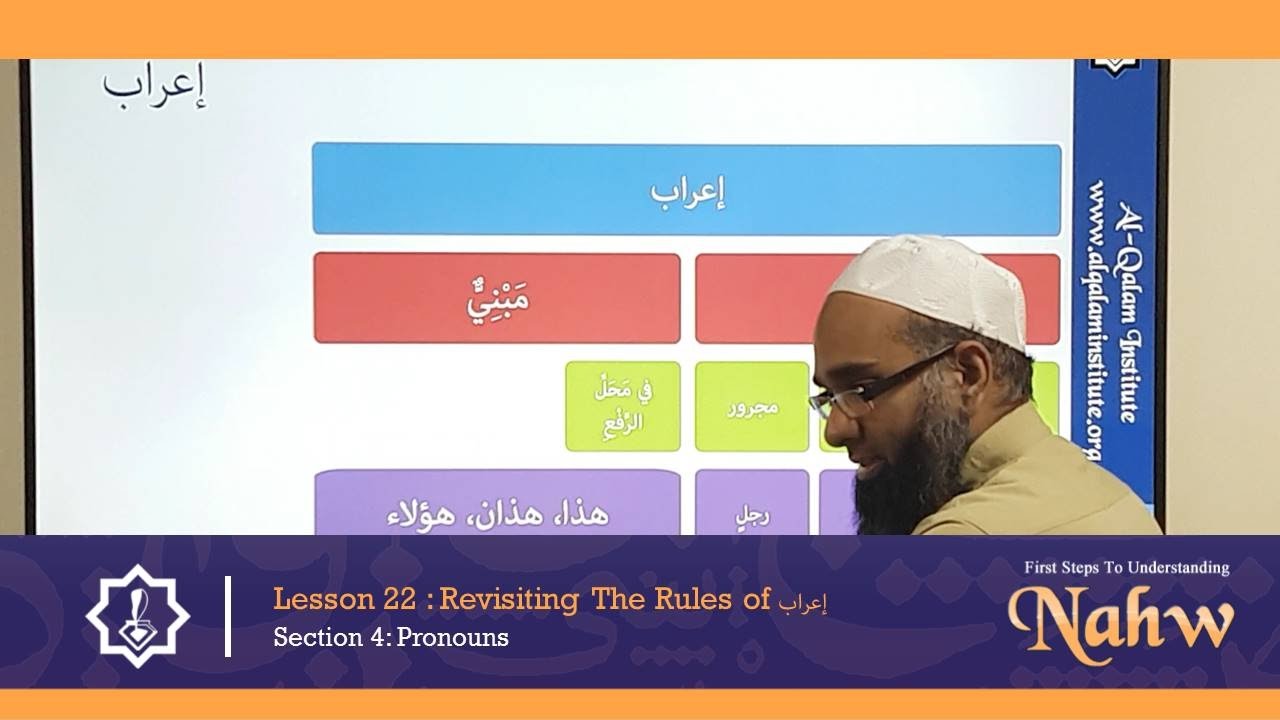 First Steps To Understanding Nahw 22: Revisiting The Rules of إعراب ...